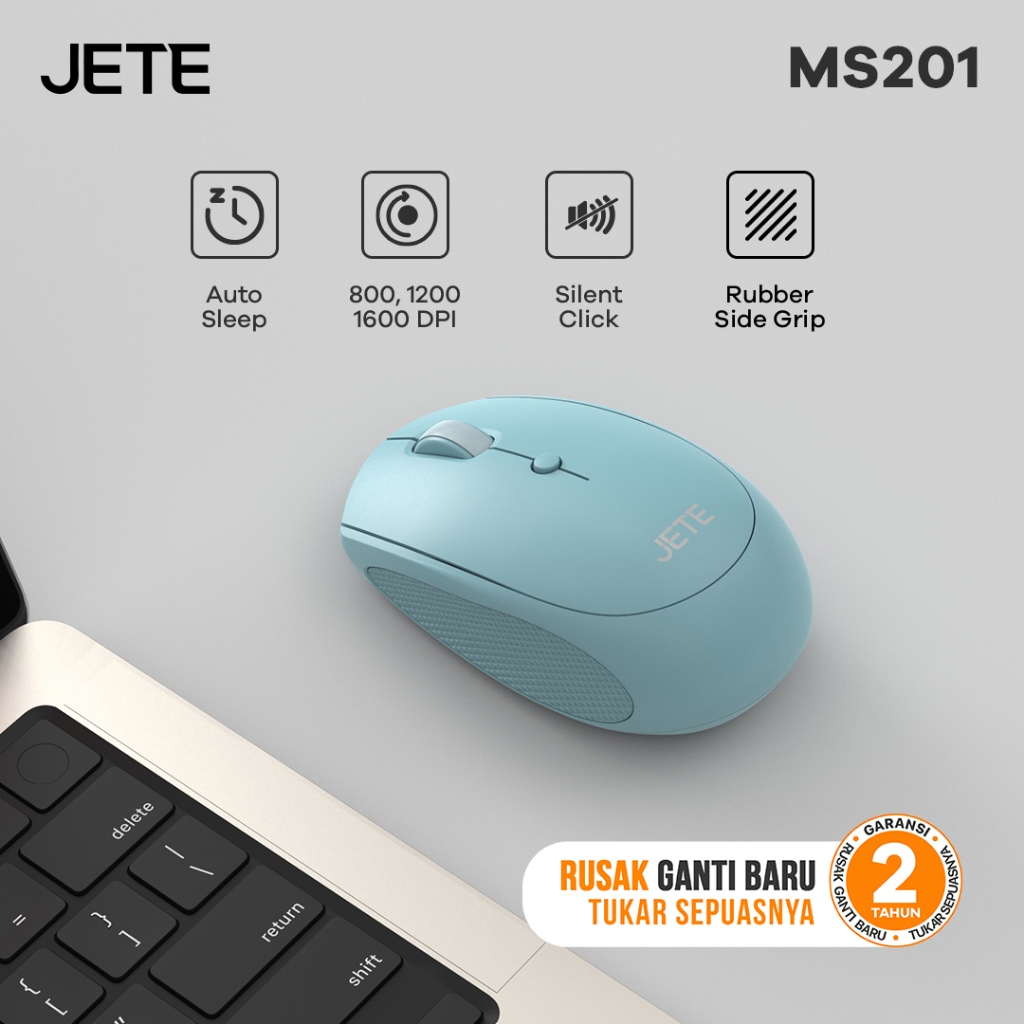 Jual Mouse Wireless JETE MS201 Series - Garansi Resmi JETE 2 Tahun ...