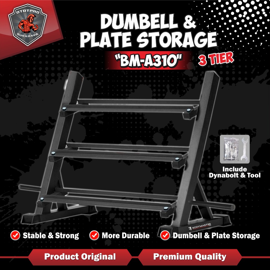 Jual BODYMASTER Dumbell & Barbell rack 3 susun BM-A310 | Shopee Indonesia