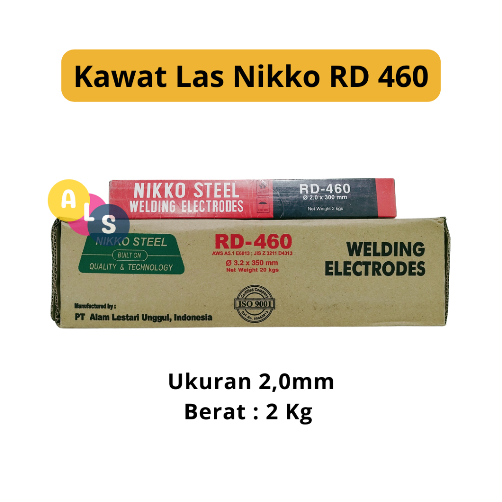 Jual Kawat Las Nikko RD 460/2Kg/2,0mm/Kawat Las Elektroda/Kawat Las ...