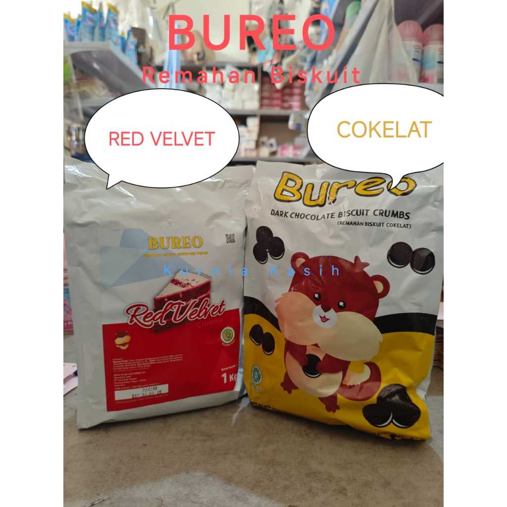 Jual Bureo Red Velvet / Chocolate Crumble 1kg Remahan biscuit coklat ...