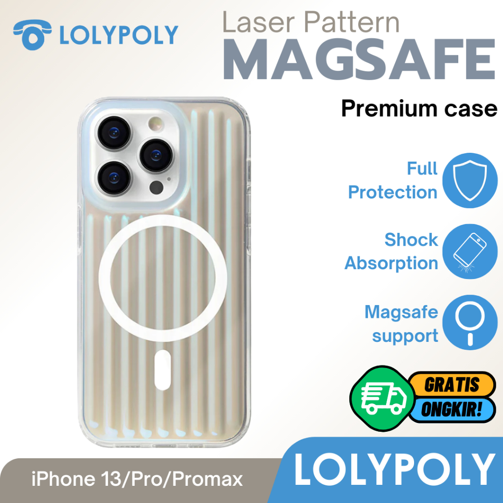 Jual LOLYPOLY Case Magsafe Pattern Transparant For iPhone 13 Pro Max ...