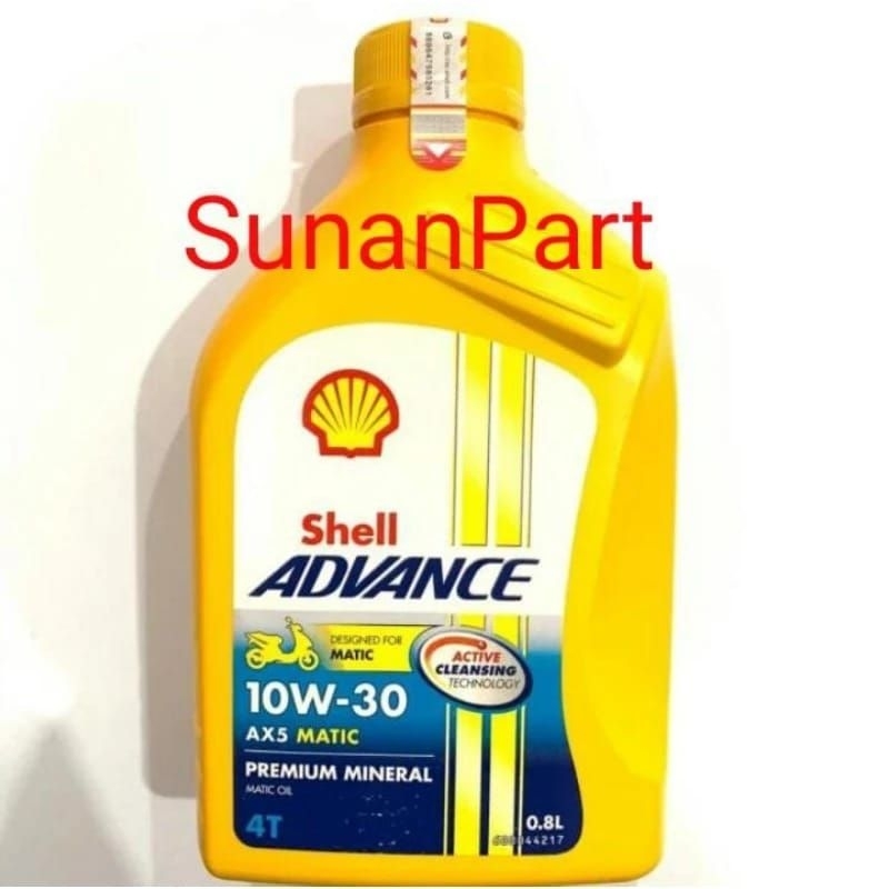 Jual HARGA GROSIR 3 BOTOL OLI SHELL KUNING AX5 MATIC 10/30 800ML ...