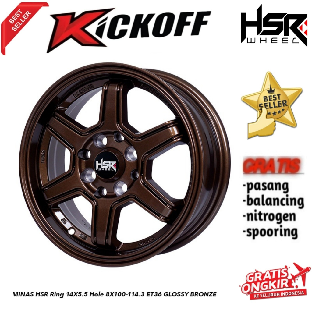 Jual VELG RACING RING 14 MINAS HSR UNTUK MOBIL AGYA AYLA SIGRA CALYA ...