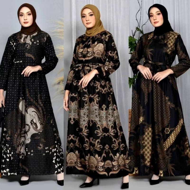 Jual Gamis Batik Wanita motif Batik Terbaru dan terlaris | Shopee Indonesia