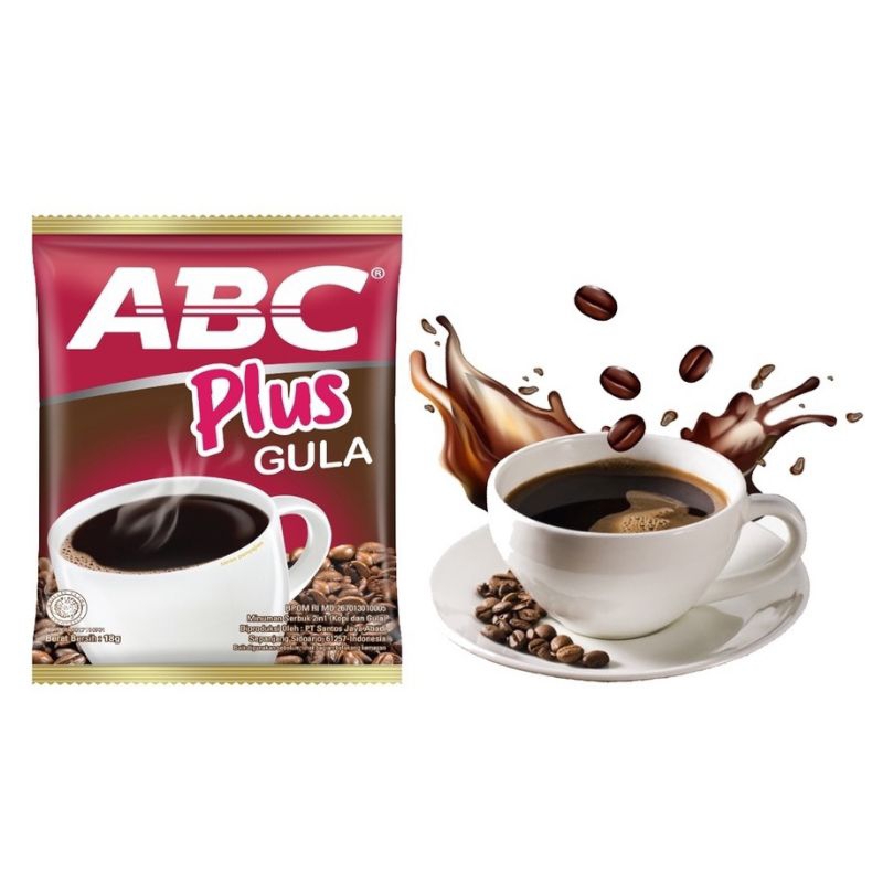 Jual KOPI ABC PLUS GULA 18 GRAM (HARGA ECER) | Shopee Indonesia