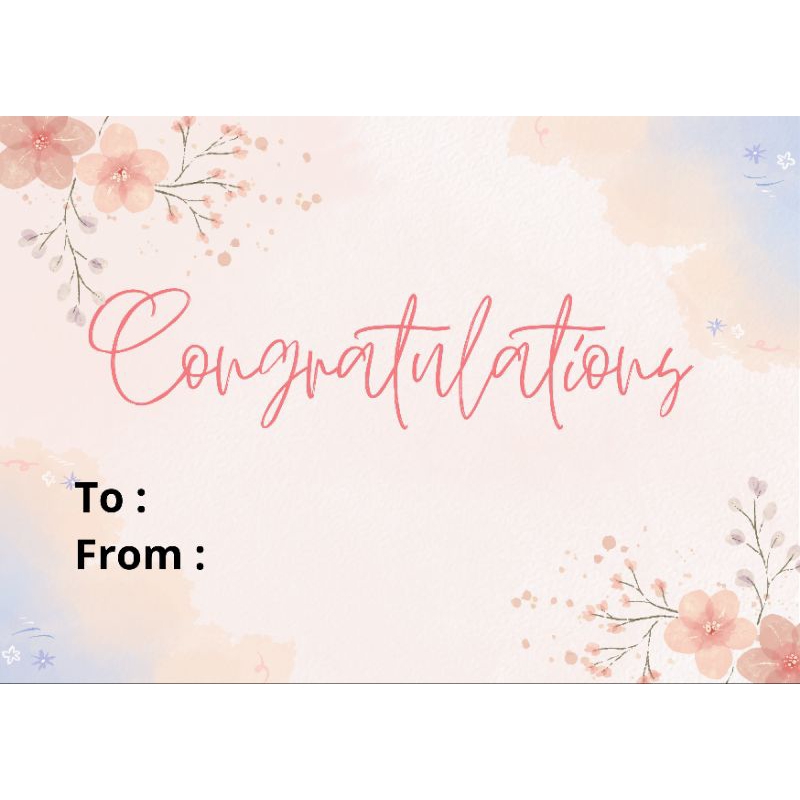 Jual kartu ucapan congratulations | Shopee Indonesia
