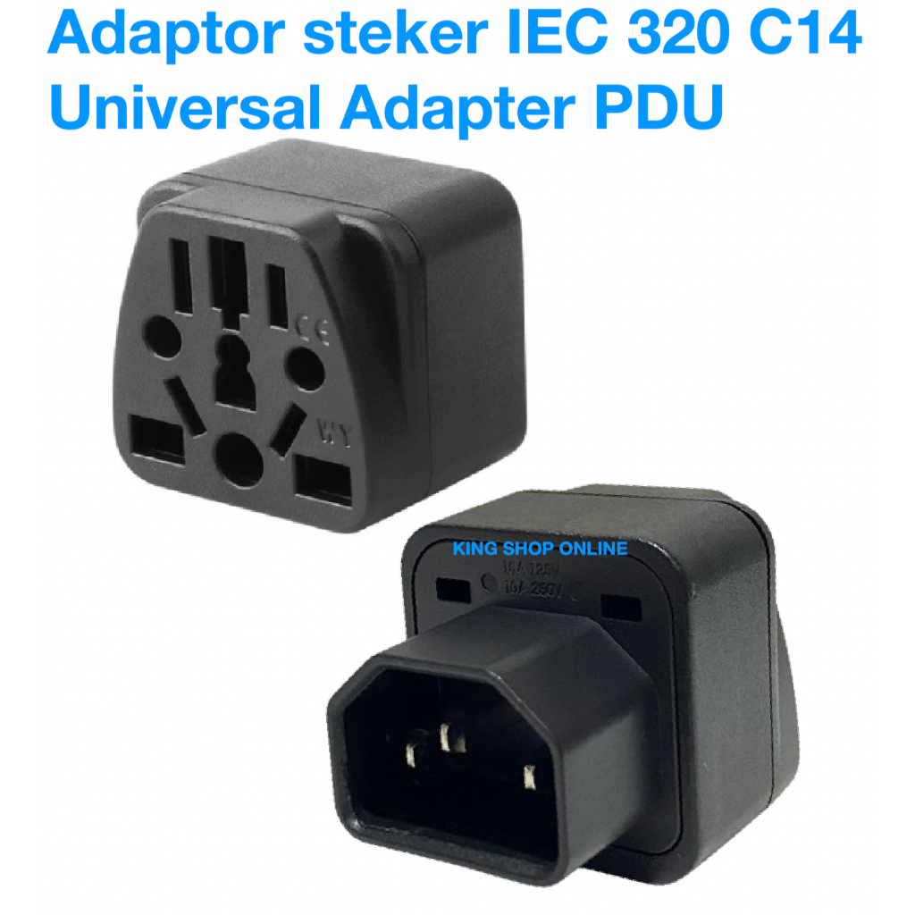 Jual Adaptor Steker Adapter Converter Power Supply Pro Lec 320 Pdu UPS ...