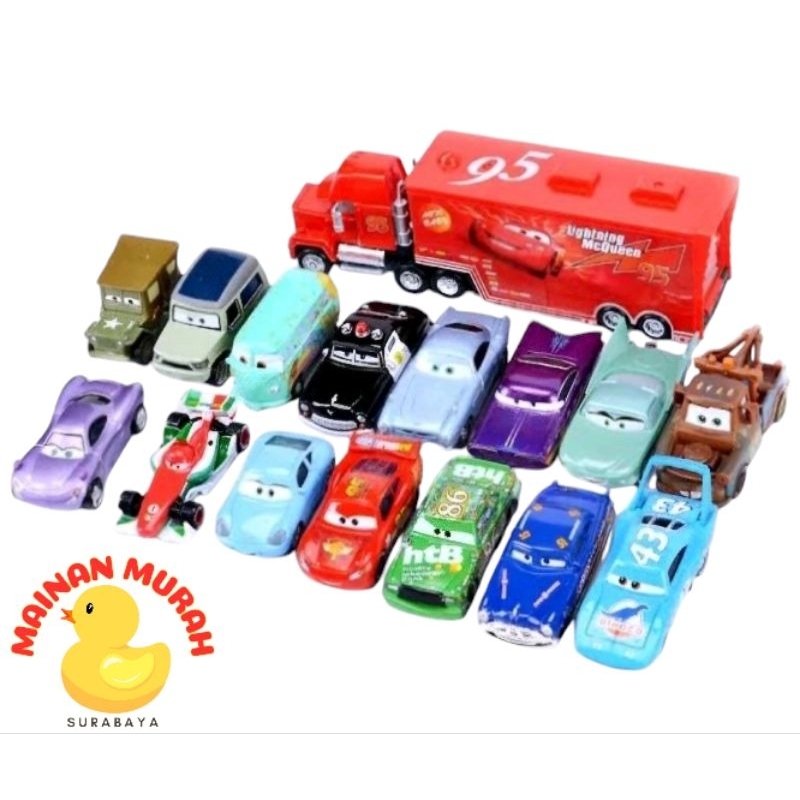 Jual MURAH! DIECAST CARS MCQUEEN PULLBACK / MAINAN MOBIL THE CARS ...