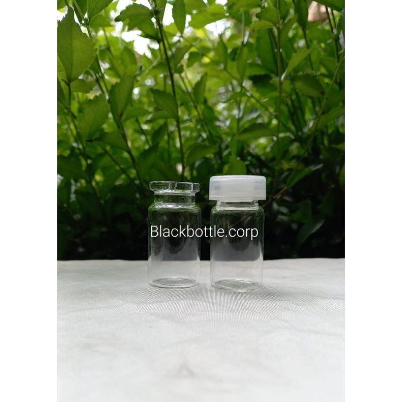 Jual Botol kaca vial 5ml Tutup plastik | Shopee Indonesia