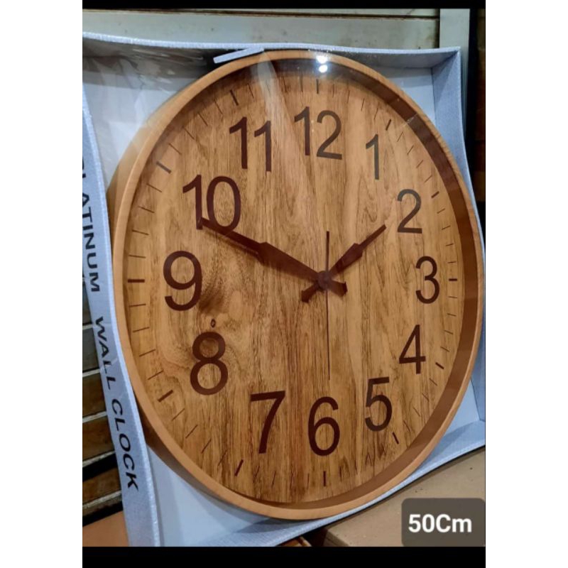 Jual Jam Dinding Motif Kayu Model Minimalis, Besar,Vintage Diameter 25 ...