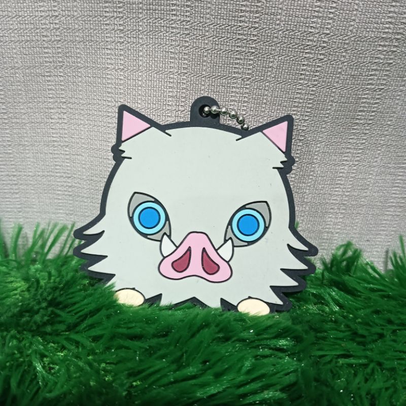 Jual INOSUKE DEMON SLAYER KIMETSU NO YAIBA KEYCHAIN RUBBER ANIME ...