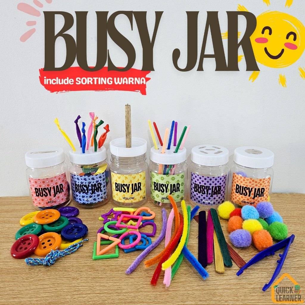 Jual Quick Learner Mainan Montessori Anak / Busy Jar - Mainan Edukasi ...
