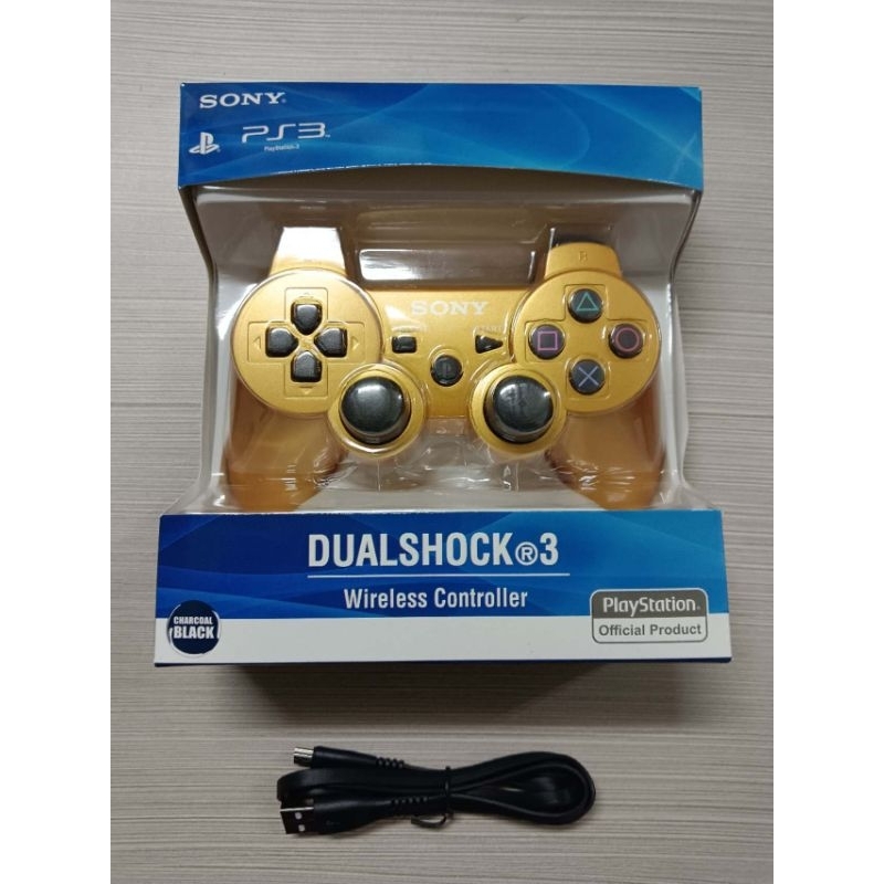 Jual STIK PS3 WIRELESS WARNA GOLDEN STICK PS3 OP ORI PABRIK WARNA GOLD ...
