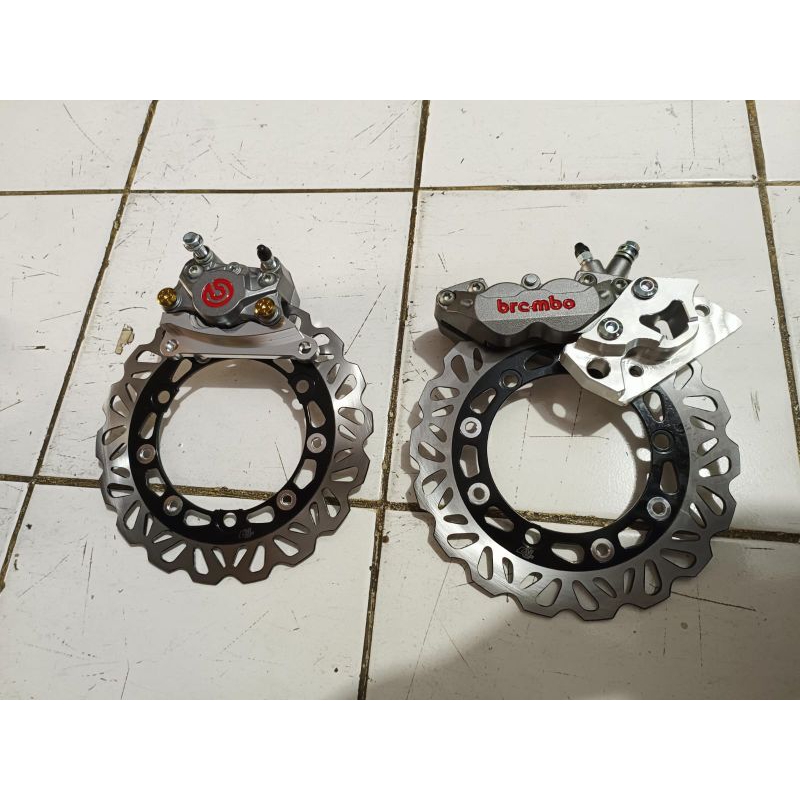 Jual (paket hemat)paket kaliper big pot big logo depan belakang NMAX kaliper+ piringan disc ...