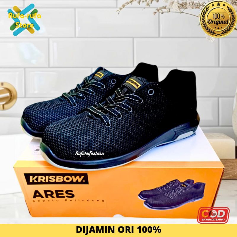 Jual Sepatu Safety Krisbow Ares ORI | Krisbow Safety Shoes | Shopee ...