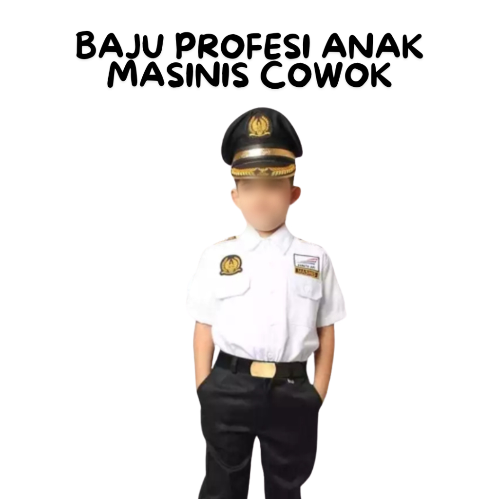 Jual Baju Profesi Anak MASINIS Kereta Api Laki-Laki Karnaval PAUD TK RA ...