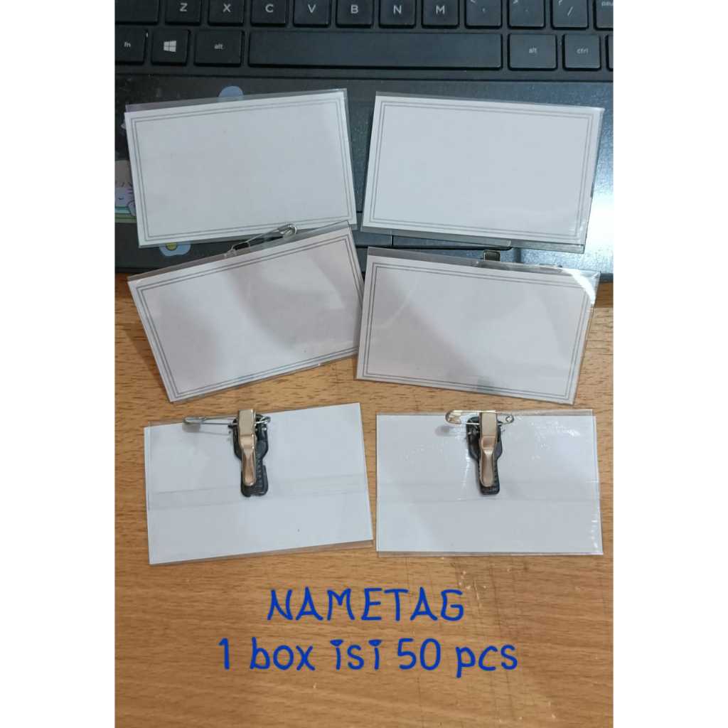 Jual Name Tag Jepit Saku per pcs | Shopee Indonesia