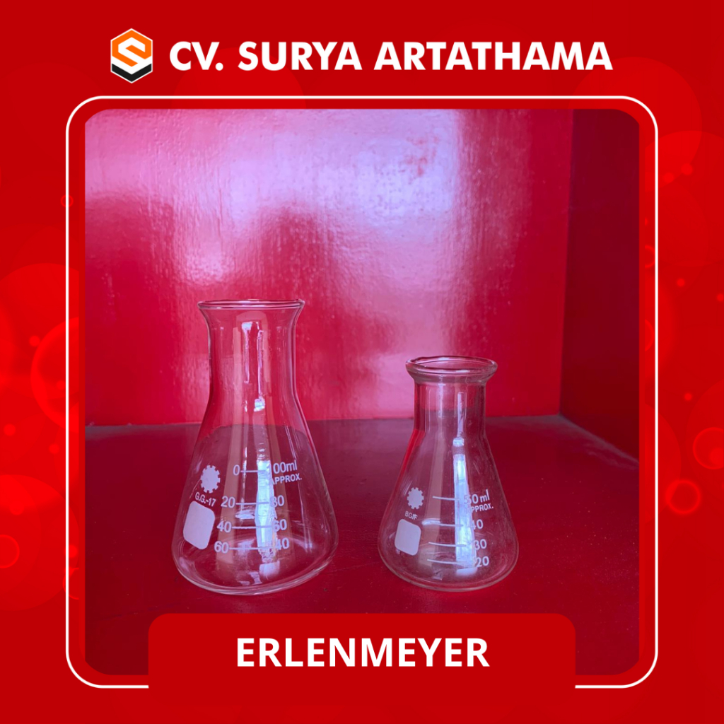 Jual Erlenmeyer 100mL,50mL-Glass Erlenmeyer-Labu Erlenmeyer | Shopee ...