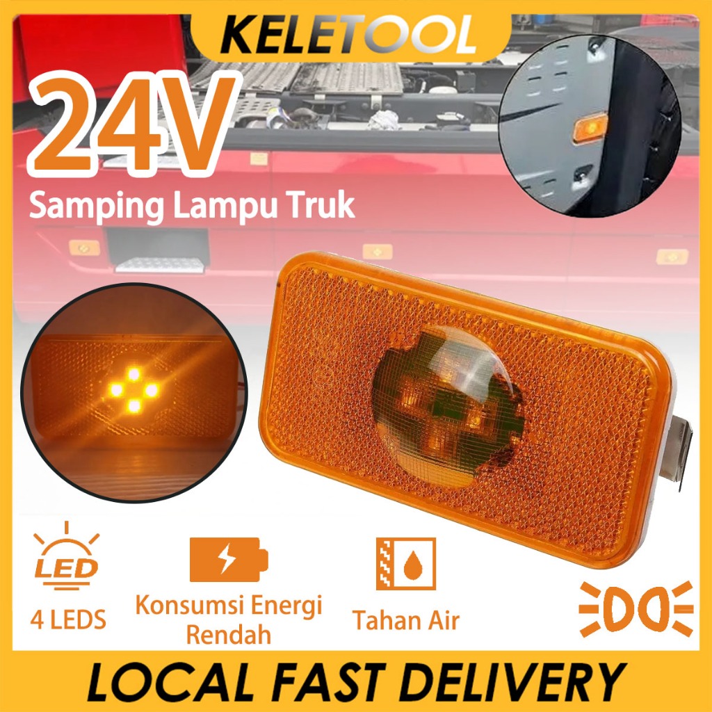 Jual 30PCS LED 24V Premium Samping Lampu Truk Hemat Energi Lampu Marker Reting Lampu Samping ...