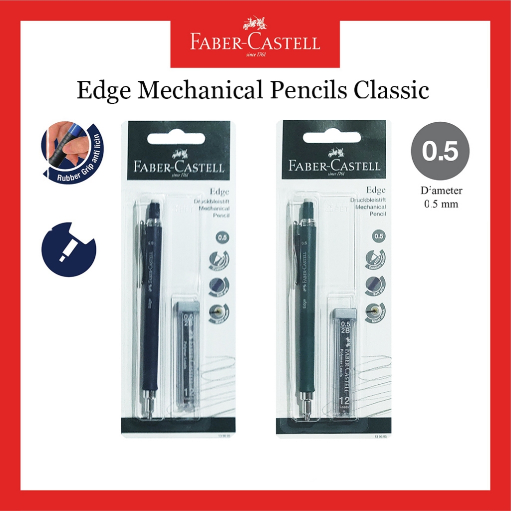Jual Pensil Mekanik Faber Castell / Edge Mechanical Pencil 0.5 Classic ...