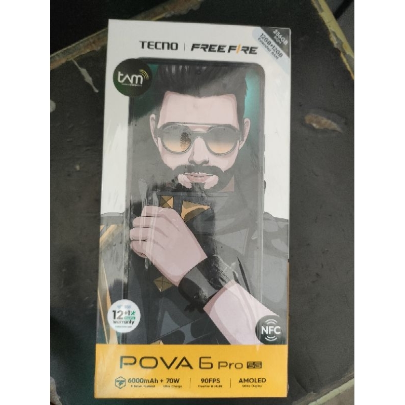 Jual POVA 6 PRO 5G NFC RAM [ 12GB+12GB / 256GB ] GARANSI RESMI TECNO ...