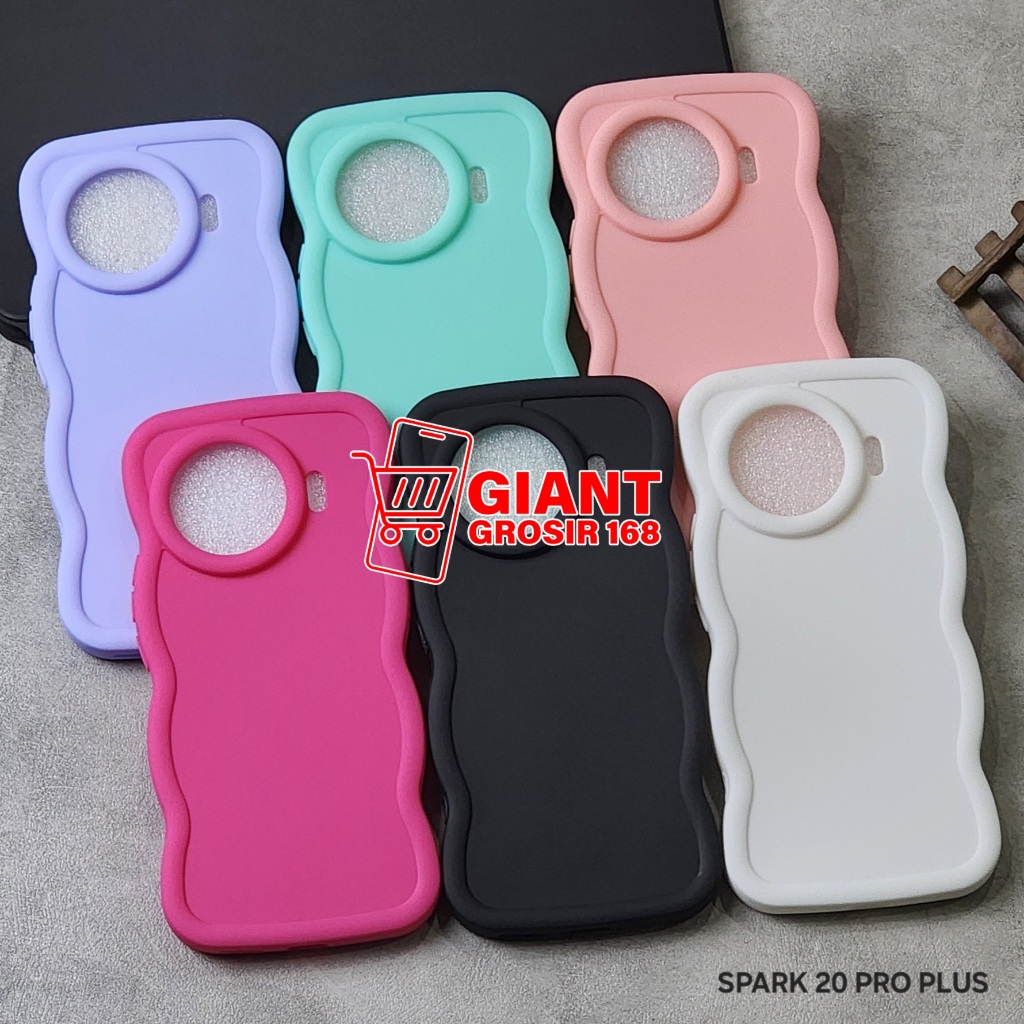 Jual New Case Monster Macaron Doff Wave Gelombang Warna Case Tecno Spark 10 Tecno Spark 10c