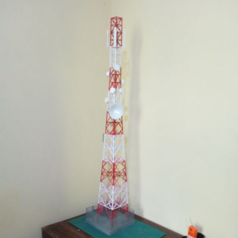 Jual miniatur BTS telekom tower tinggi 1 meter | Shopee Indonesia