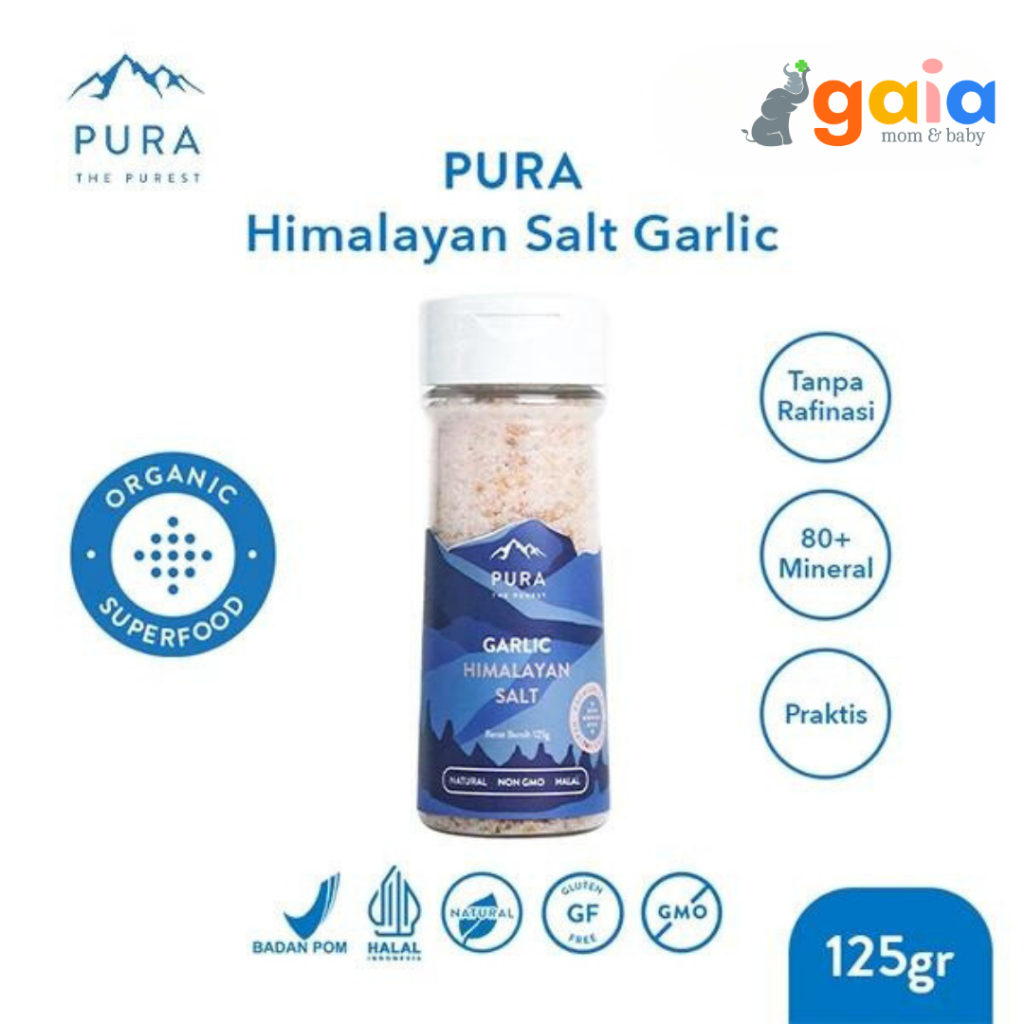 Jual Pura Himalayan Salt Garlic | Garam Organik | Garam Tanpa Rafinasi ...