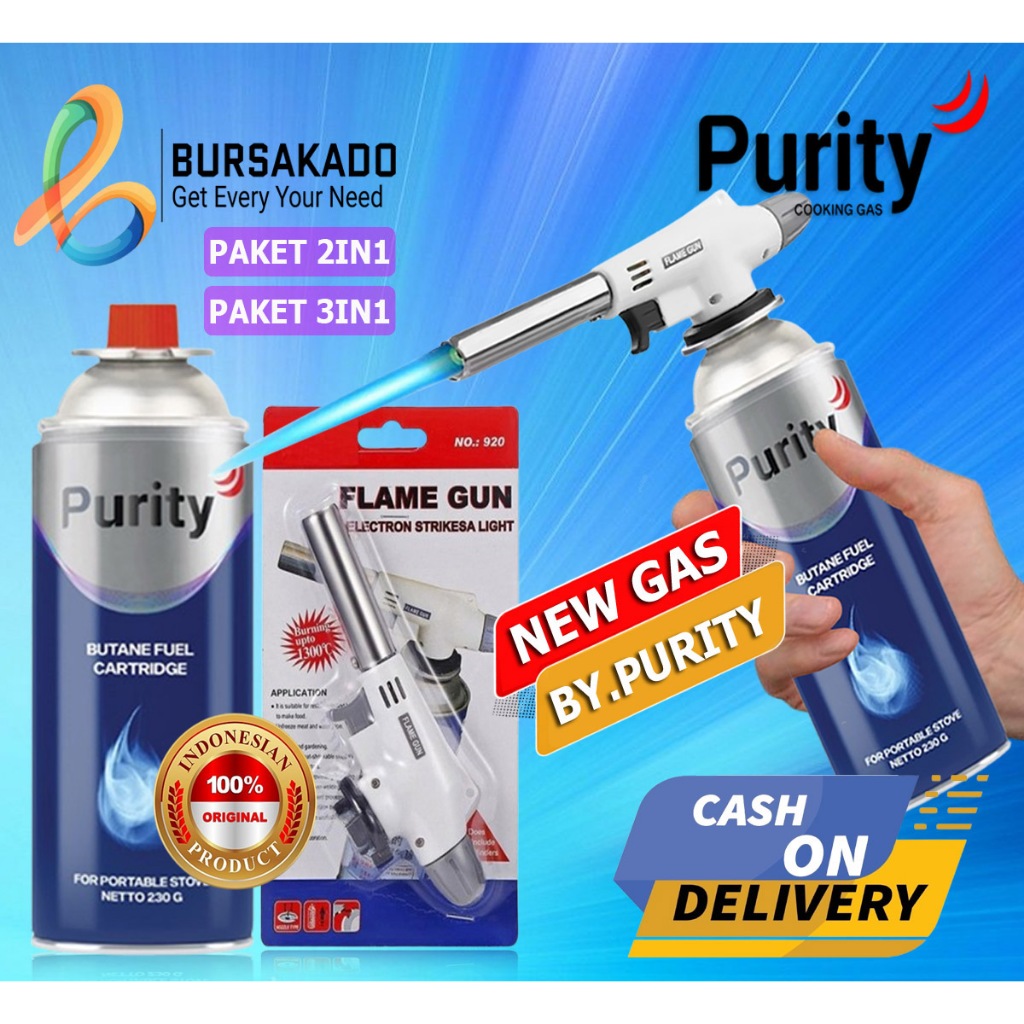 Jual PROMO GAS TORCH FLAME GUN + GAS KALENG PAKET HEMAT | Shopee Indonesia