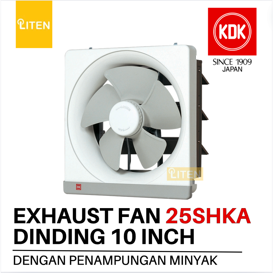 Jual KDK 25SHKA - Exhaust Fan Dinding KDK Penampungan Minyak Heksos Fan ...
