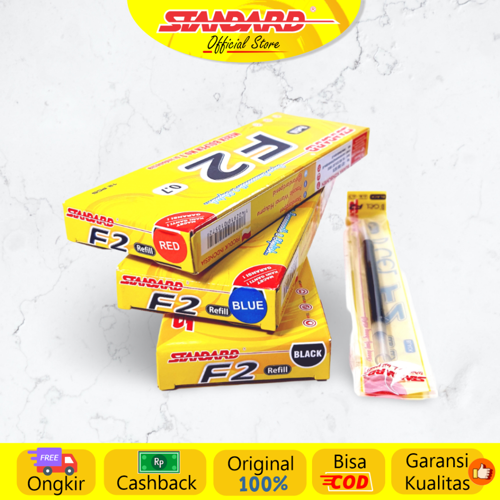 Jual Standard - Refill Pulpen F2 0.7 ( Isi Pulpen / Pena / Ballpoint ...