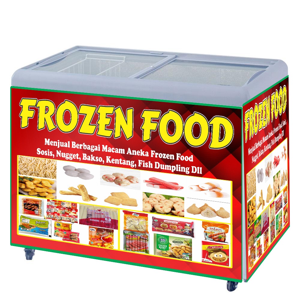 Jual Stiker Freezer Frozen Food gratis request nama | Shopee Indonesia