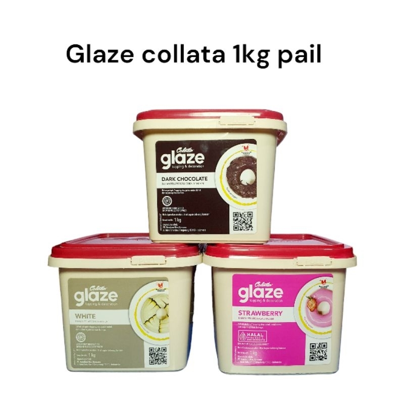 Jual Glaze Colatta Dark Chocolate 1kg/Glaze White/Glaze Strawberry ...
