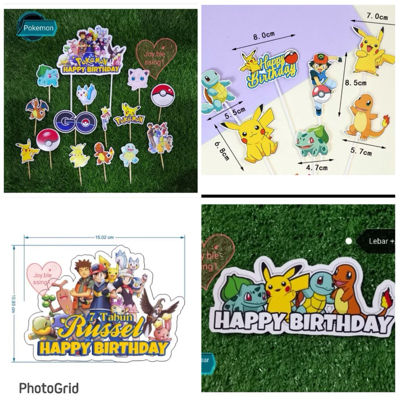 Jual TOPPER KUE POKEMON PIKACHU | Shopee Indonesia