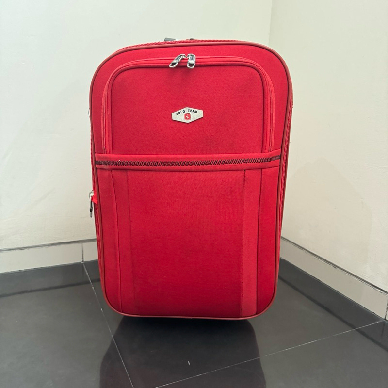 Jual Koper kabin bekas second preloved cabin kecil 24 inch polo merah ...