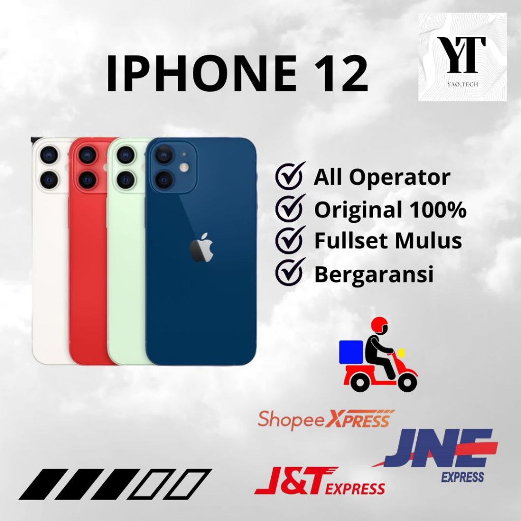Jual IPHONE 12 SECOND ORIGINAL 64GB/128GB IP 12 BERGARANSI IPHONE 12 MULUS | Shopee Indonesia