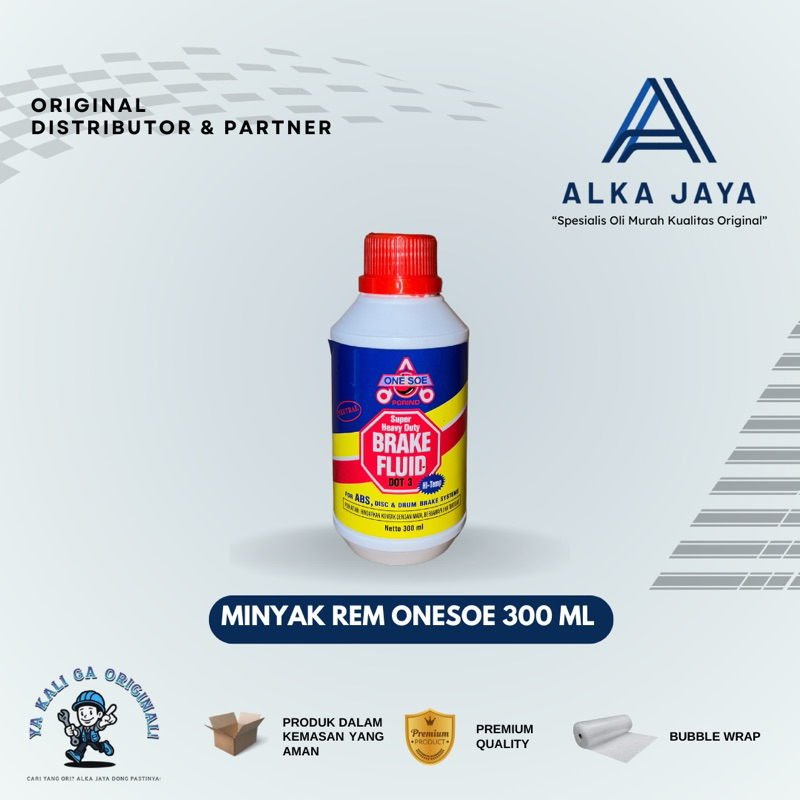 Jual Minyak Rem Oil Brake Fluid One Soe 300 Ml / Dot-3 / Red | Shopee Indonesia