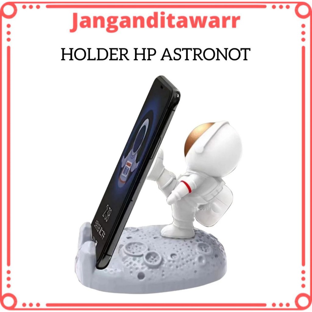 Jual Phone Holder Hp motif Astronot stand Handphone dudukan hp di meja ...