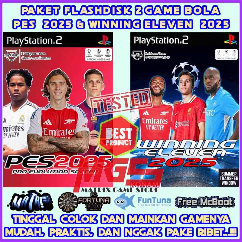 Jual Flashdisk Game PS2 PS 2 PES 2025 & Winning Eleven 2025 Summer Transfer Final | Shopee Indonesia