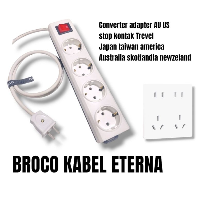 Jual AEBRAND COLOKAN LISTRIK Travel Adaptor TYPE A JAPAN CHINA ...