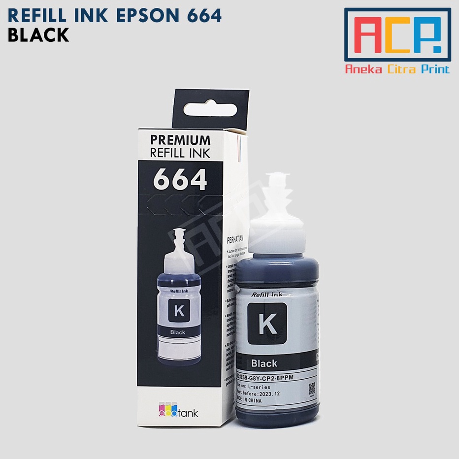 Jual SERBA SERBI ACP Premium Refill Ink 664 Tinta Dye Epson L1 L12 L121 ...