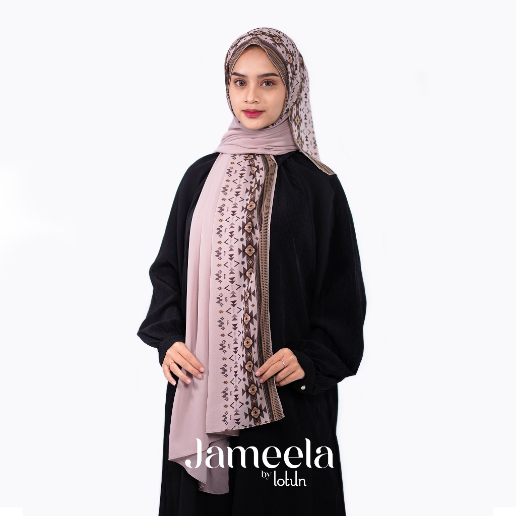 Jual Lotun Jameela Series - Hijab Pashmina Printing Motif Etnik ...