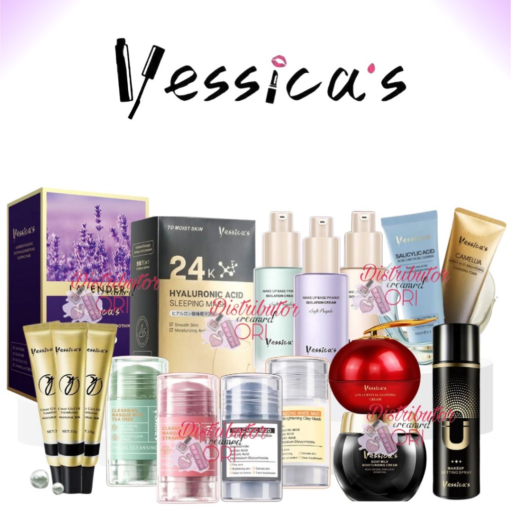 Jual YESSICA 5IN1 Crystal Glowing Cream/Goat Milk Moisturizer/Sleeping ...
