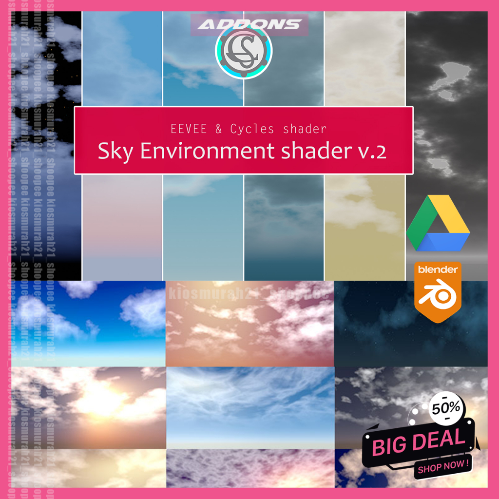 Jual Sky Environment Shader - Blender 3D Addons | Shopee Indonesia