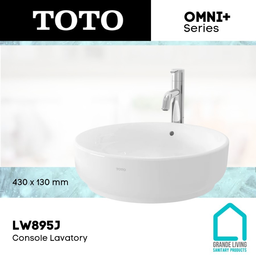 Jual TOTO Console Lavatory LW 895 J Wastafel Meja Keramik LW895J Body ...