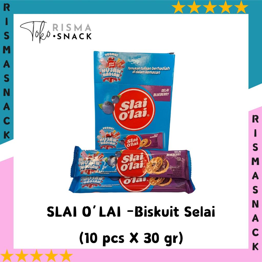 Jual Slai Olai Biskuit all variant kemasan (10pcs x 30gr) | Shopee ...