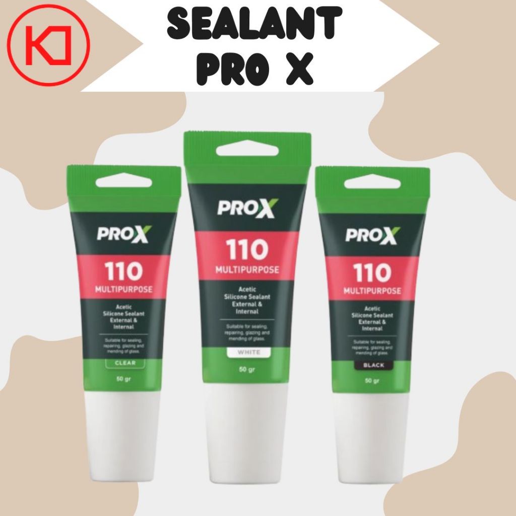 Jual Lem Sealant Tube Multifungsi 110 ProX 50gr | Shopee Indonesia
