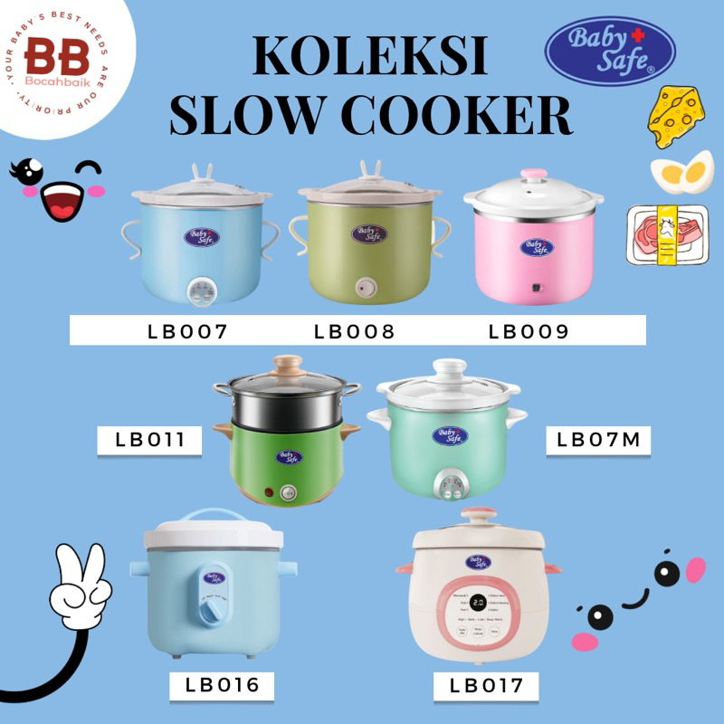 Jual Slow Cooker Baby Safe LB007, LB008, LB009, LB07M, LB011, Lb06D ...