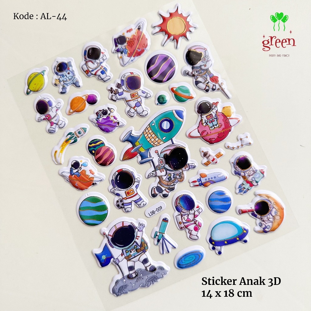 Jual Sticker anak 14x18 cm Sticker timbul 3D Sticker stiker anak laki ...