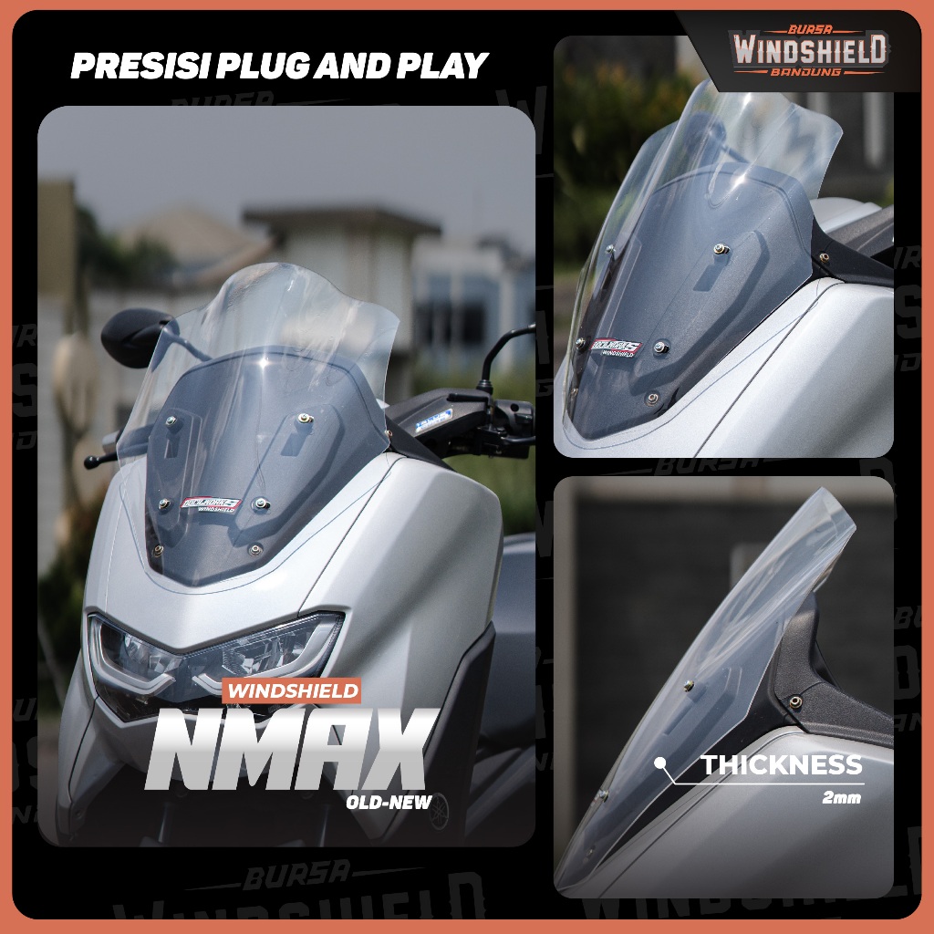Jual Visor Windshield Sectbill Nmax new Nmax old | Shopee Indonesia
